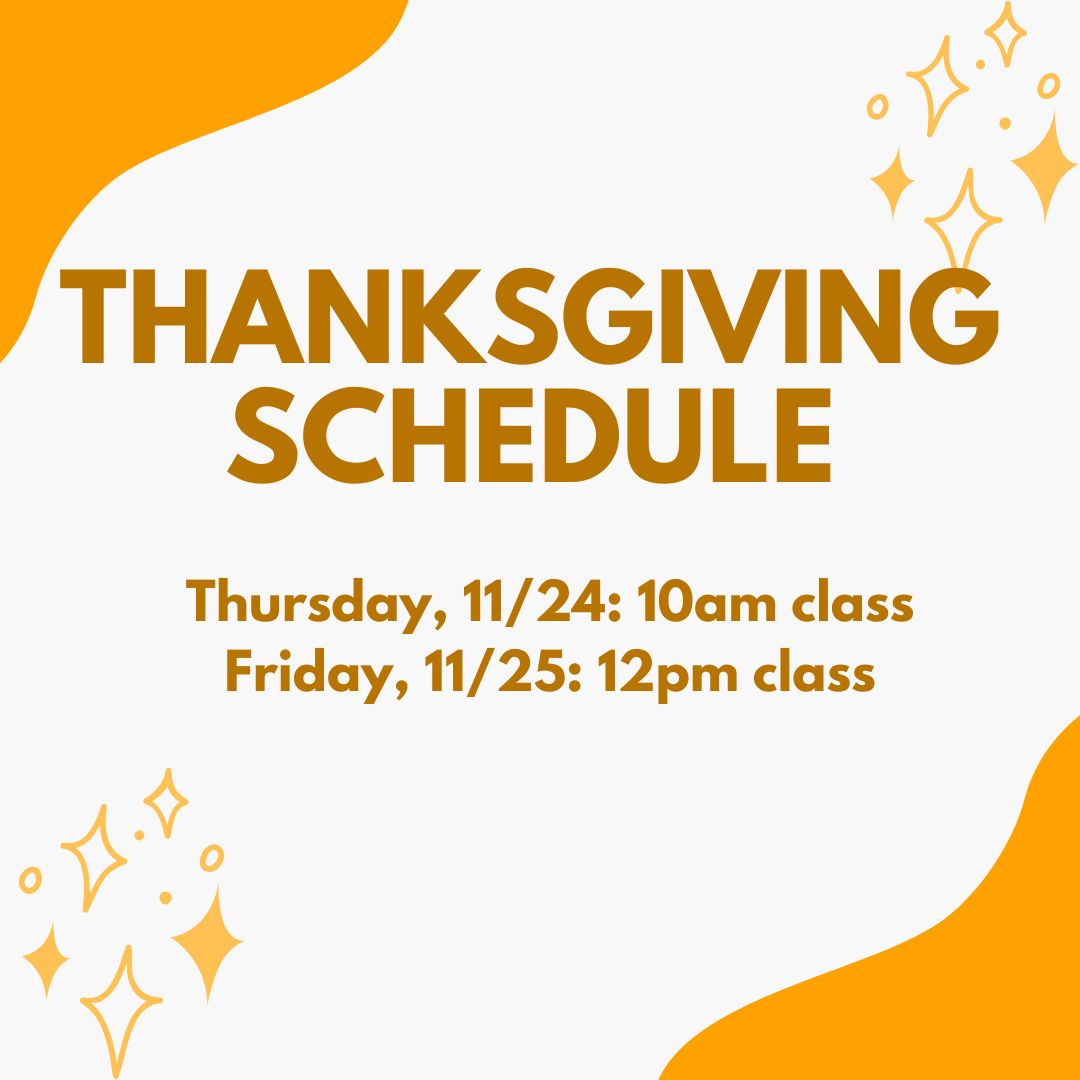 Thanksgiving Schedule – woodstockathletics