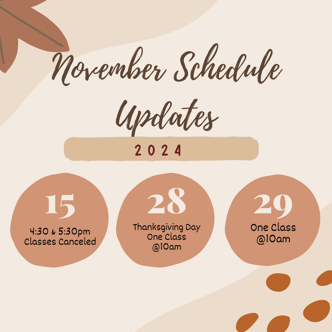 November Schedule Updates – woodstockathletics